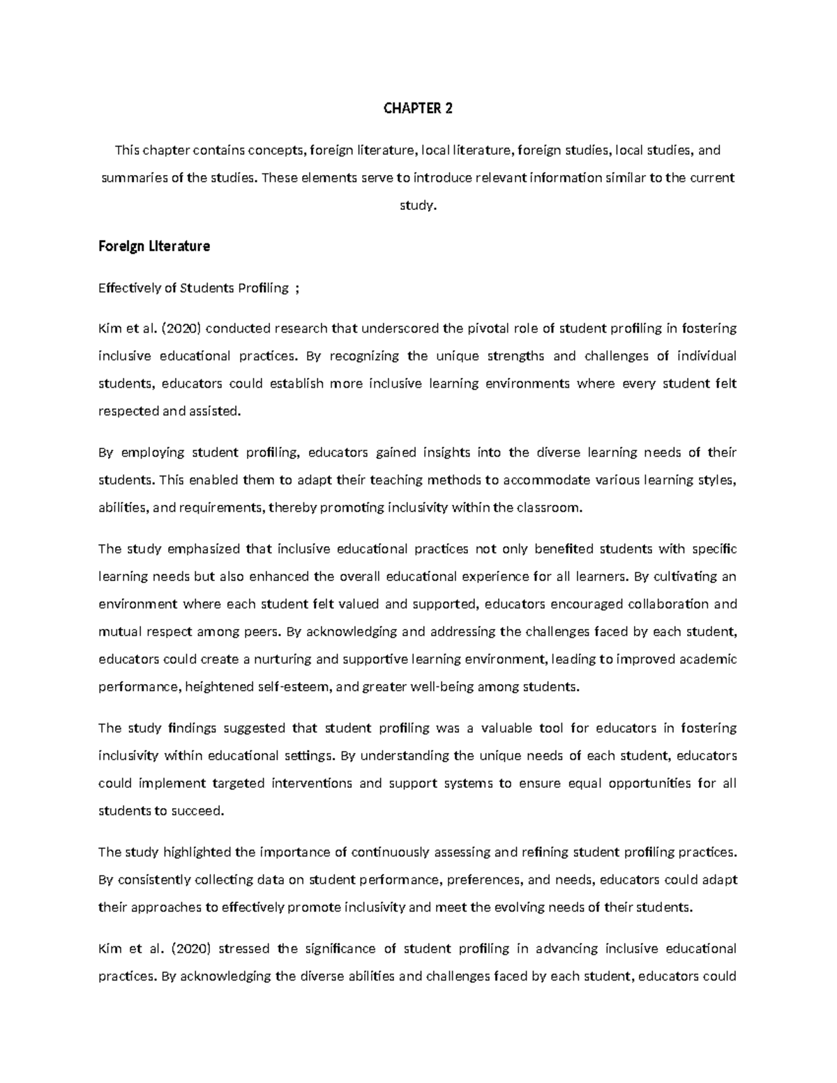 Chapter-2-Ylanan - CHAPTER 2 This chapter contains concepts, foreign ...