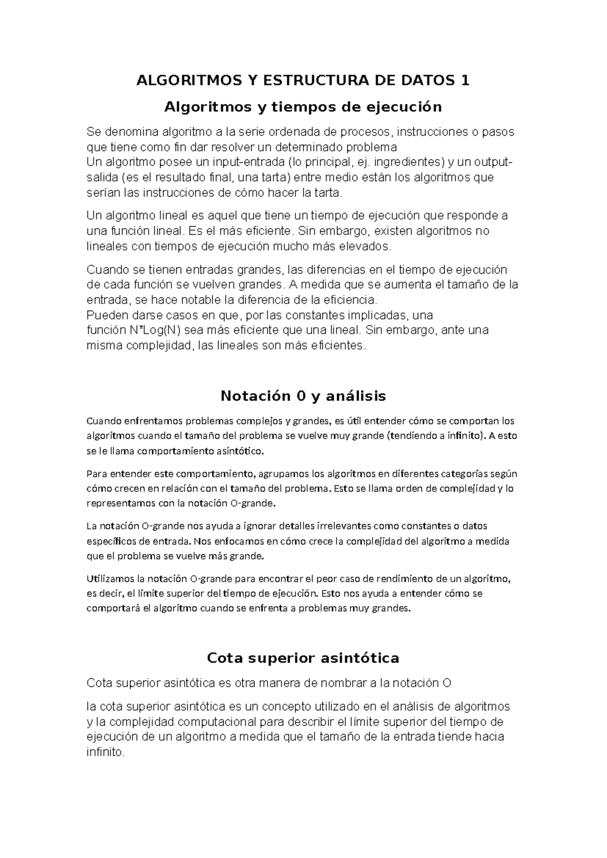 Algoritmos Y Estructura DE Datos 1 - ALGORITMOS Y ESTRUCTURA DE DATOS 1 ...