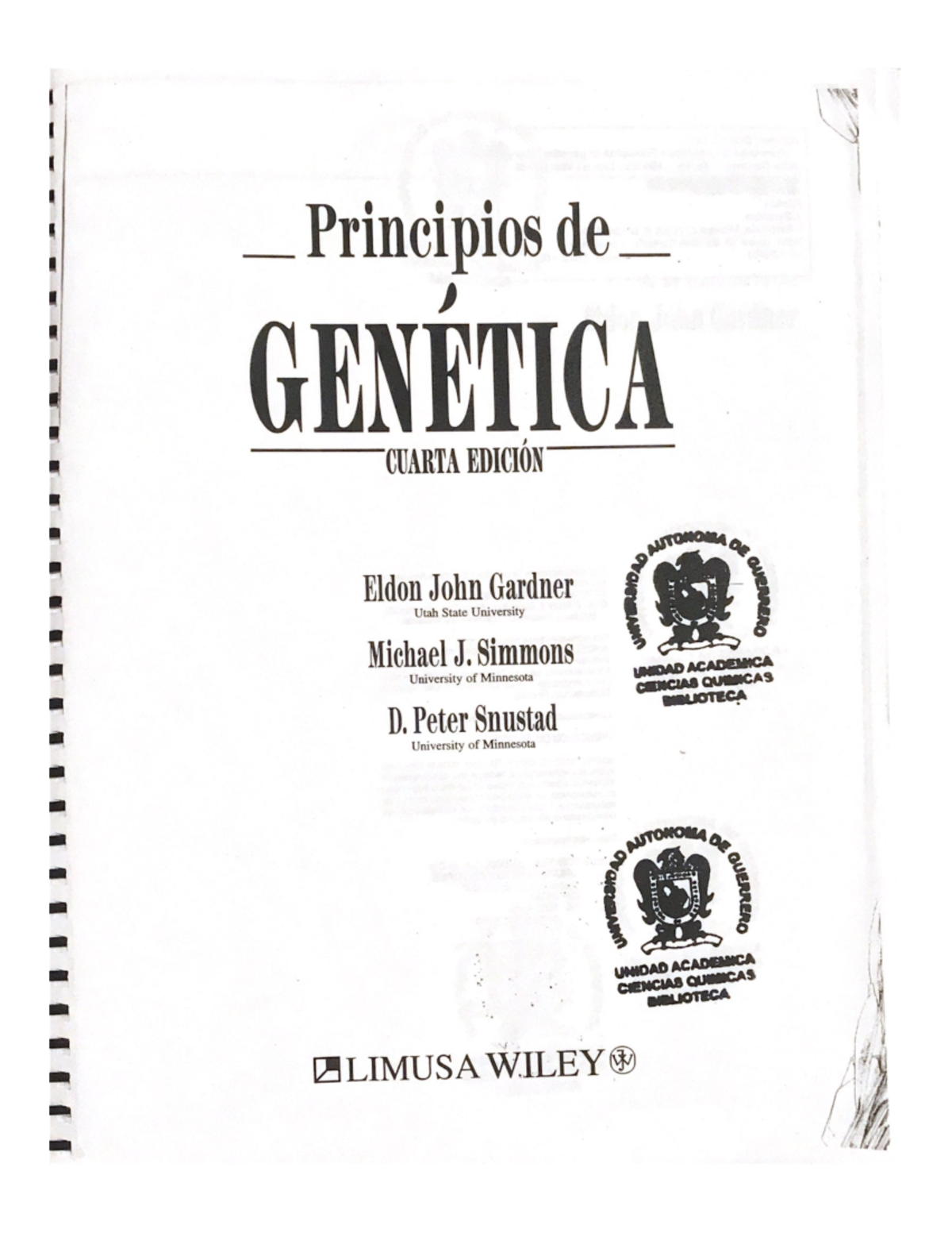 Principios de la Genética - Principios de GENETICA CUARTA EDICIÓN ...