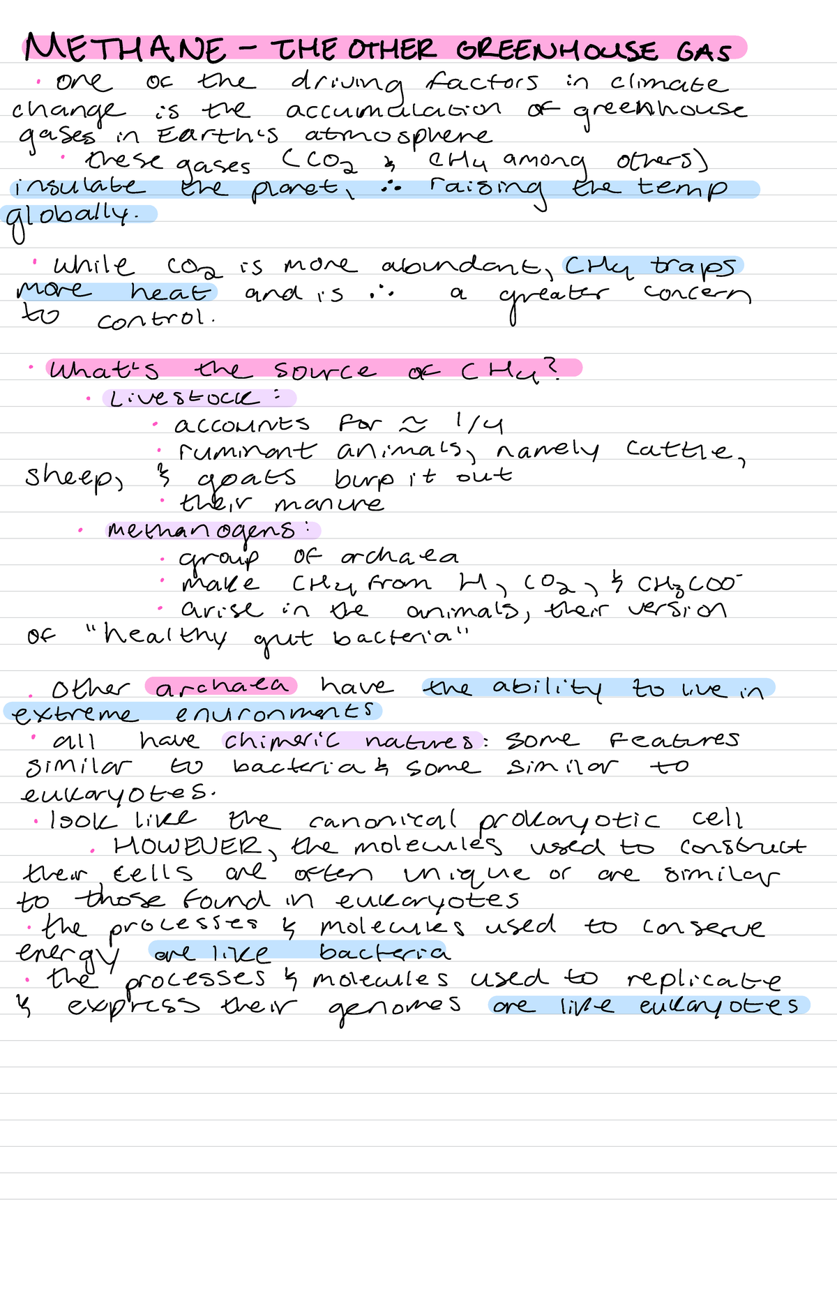 Chapter 4 Textbook Notes - METHANE-THEOTHER OREENMOUSE GAS ·one ofthe ...