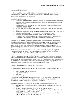 Inleiding pedagogiek pabo samenvatting - Hoofdstuk 1: het begrip opvoeding De term ‘pedagogiek ...