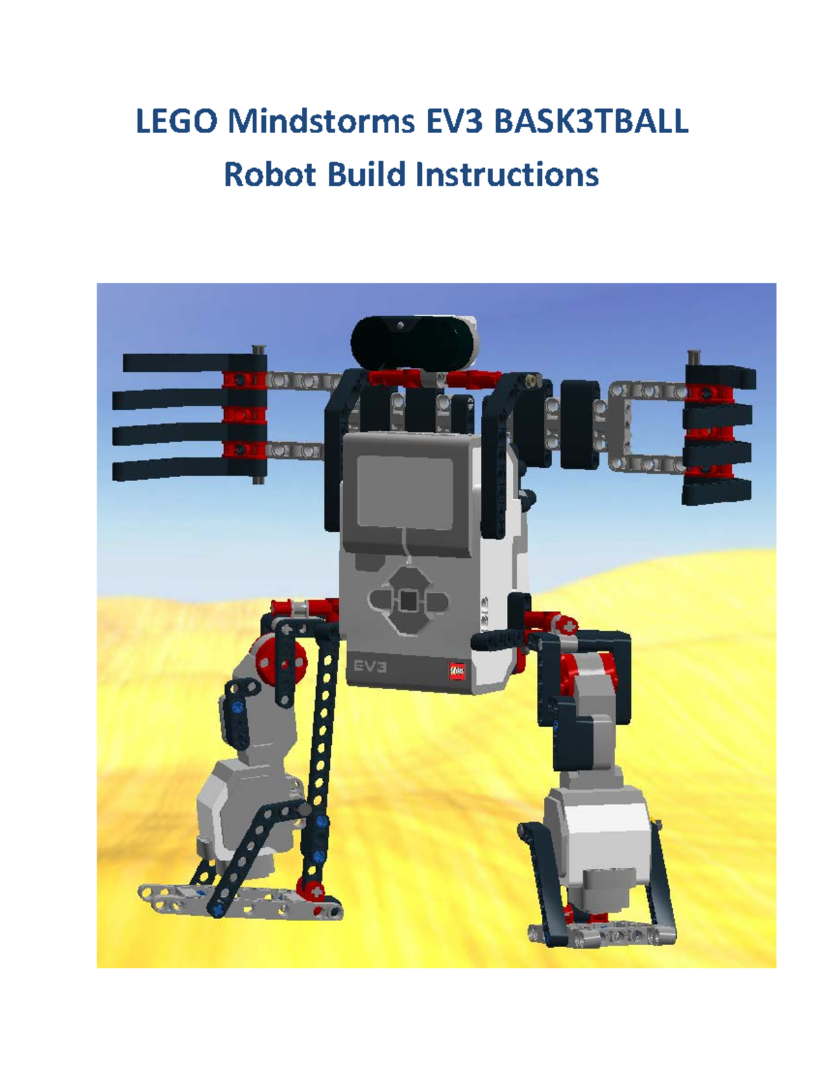 BASK3 Tball Robot Build Instructions - Matematicas - LEGO Mindstorms ...