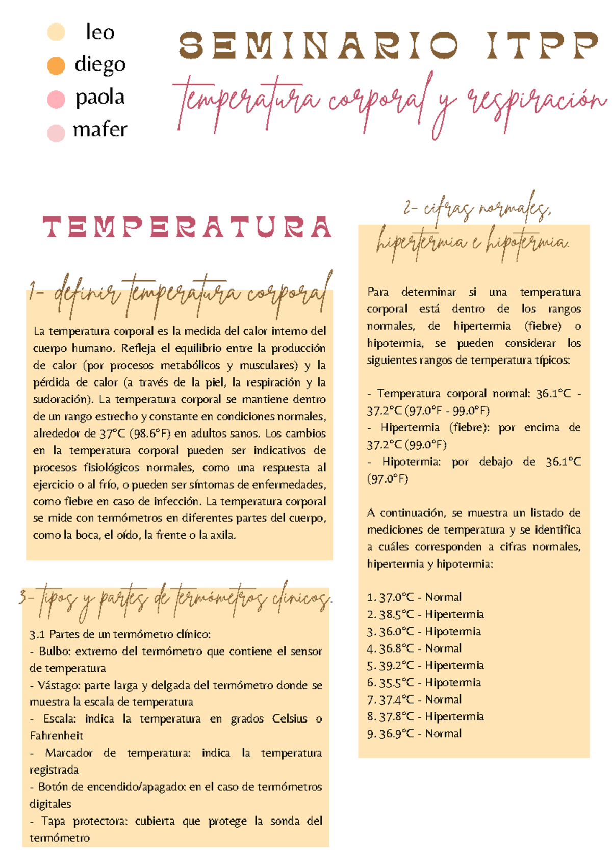 Seminario temperatura y respiración itpp II - S E M I N A R I O I T P P ...