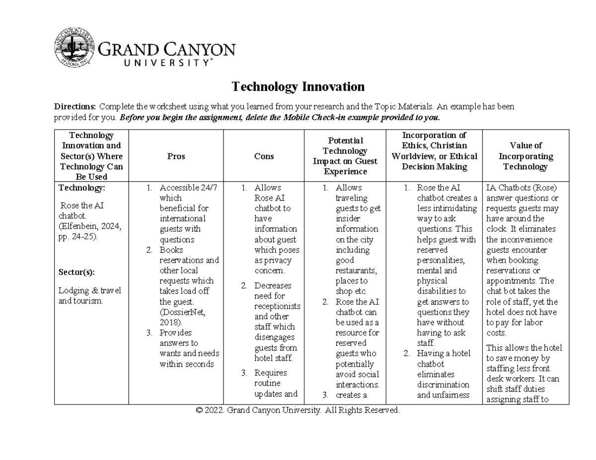 HOS-200 Technology Innovation - Technology Innovation Directions ...