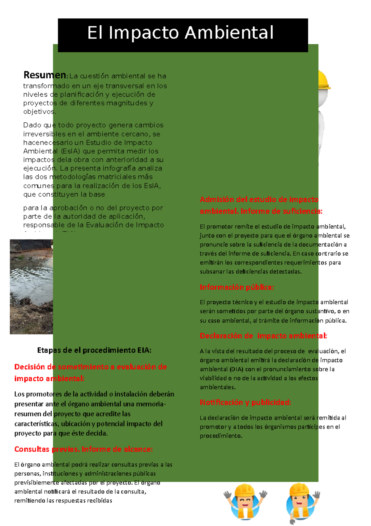 Verificacion 14 - yehh - El Impacto Ambiental Admisión del estudio de ...