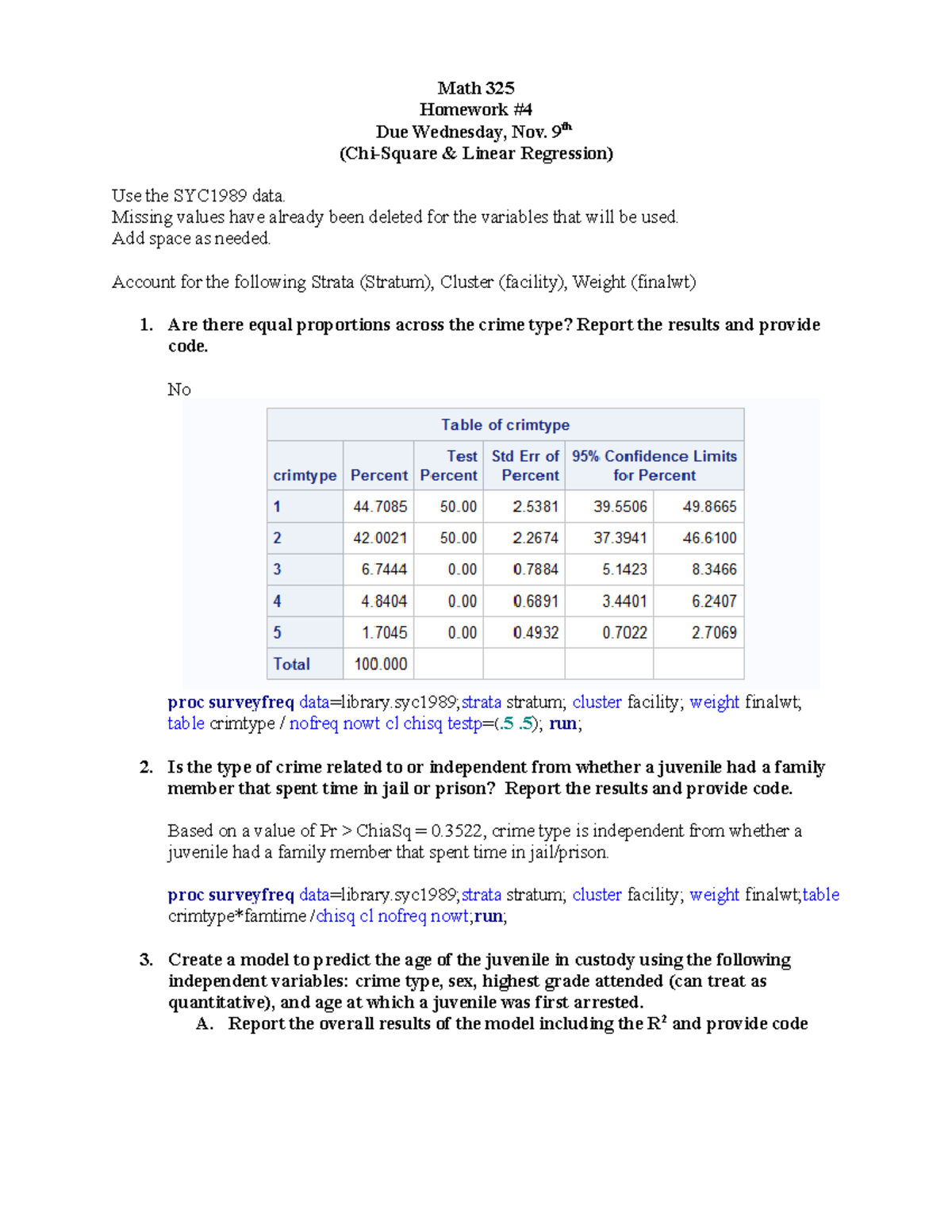 Homework #4 - MATH 325 - JMU - Studocu