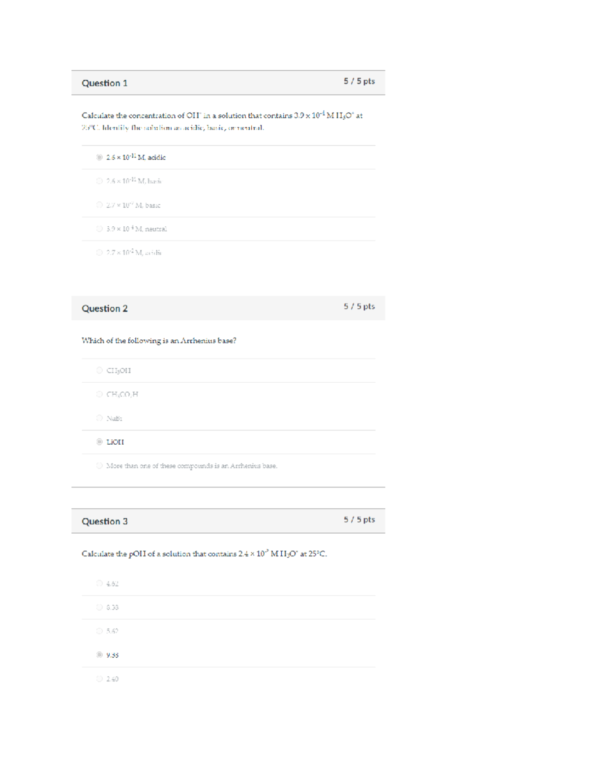 Exam4 - answers to questions - CHM 113 - Studocu