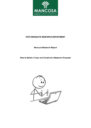 Honours Research Proposal Template 20242024628222334 - HONOURS PROPOSAL ...