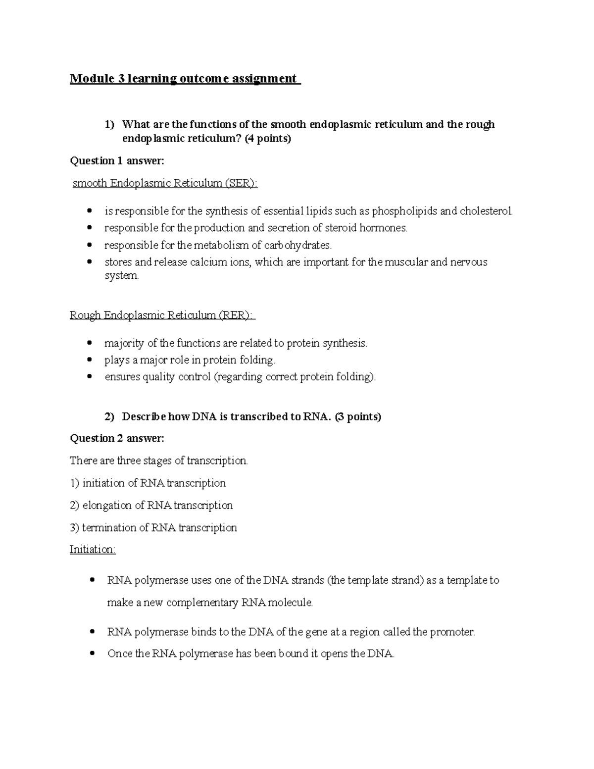 Module 3 LOA - learning outcome assignment - Module 3 learning outcome ...