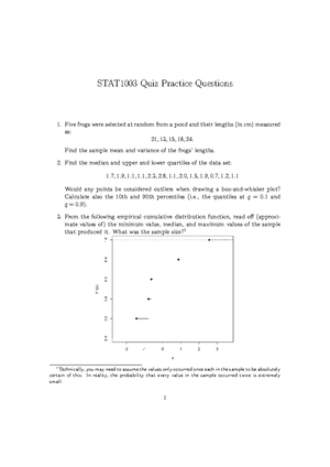 Solution of Tutorial 7 - STAT2001/STAT2013/STAT6013/STAT Tutorial 7 Suppose thatY is a ...