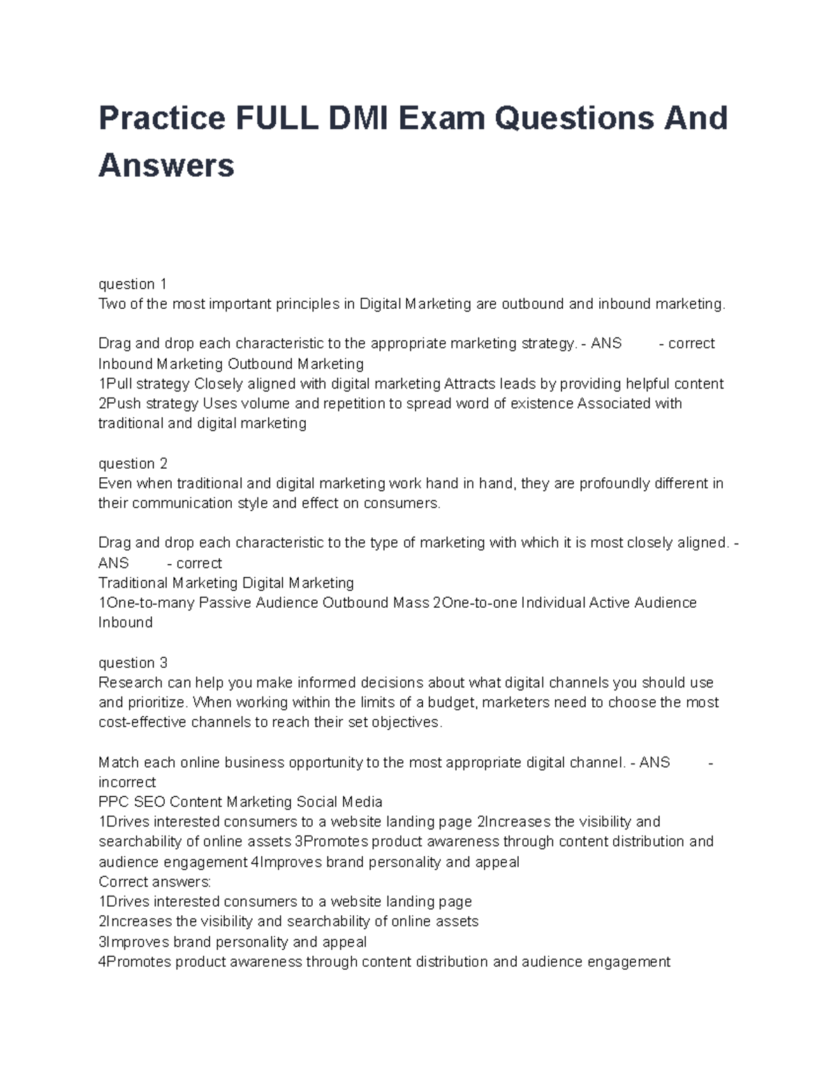 Untitled document - 2024-10-28T180215 - Practice FULL DMI Exam ...