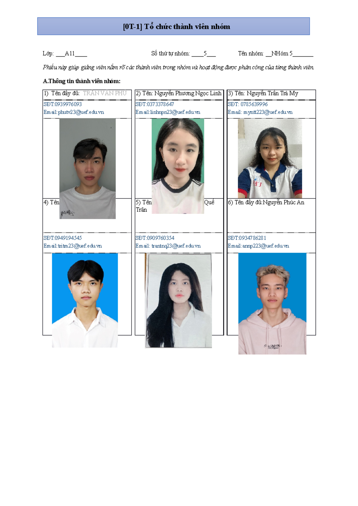 0. [0T-1] Nhom 5 - ádasdasd - Lớp: A11_ Số thứ tự nhóm: 5 Tên nhóm ...