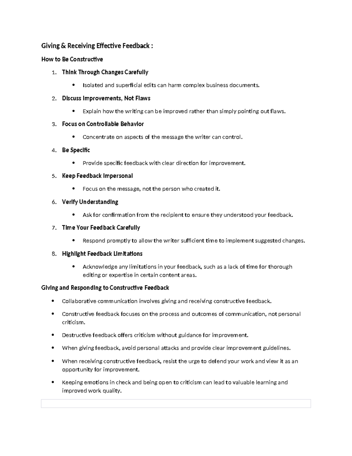 Giving & Receiving Effective Feedback - Giving & Receiving Effective ...