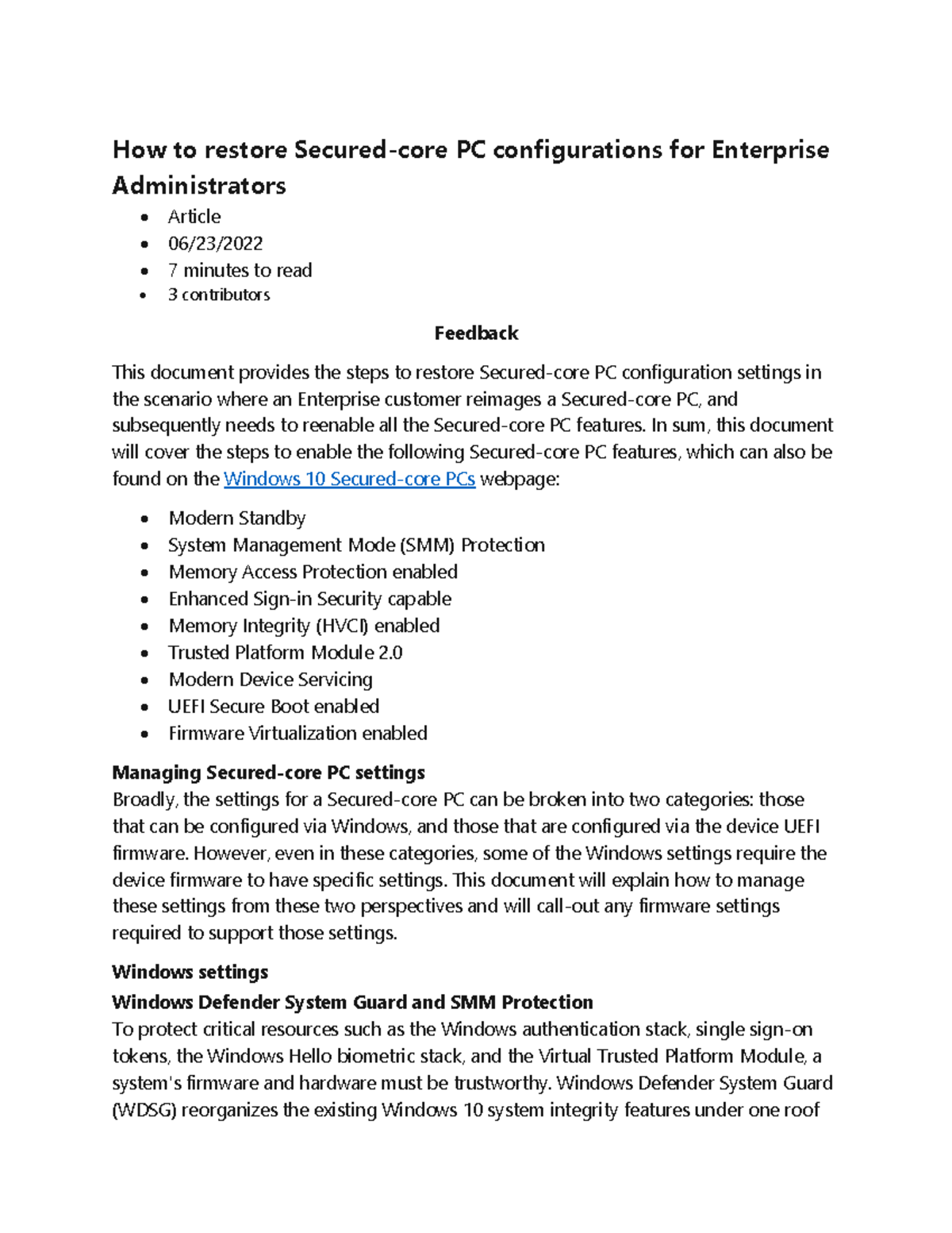 Document 31 (29) - Bob - How to restore Secured-core PC configurations ...