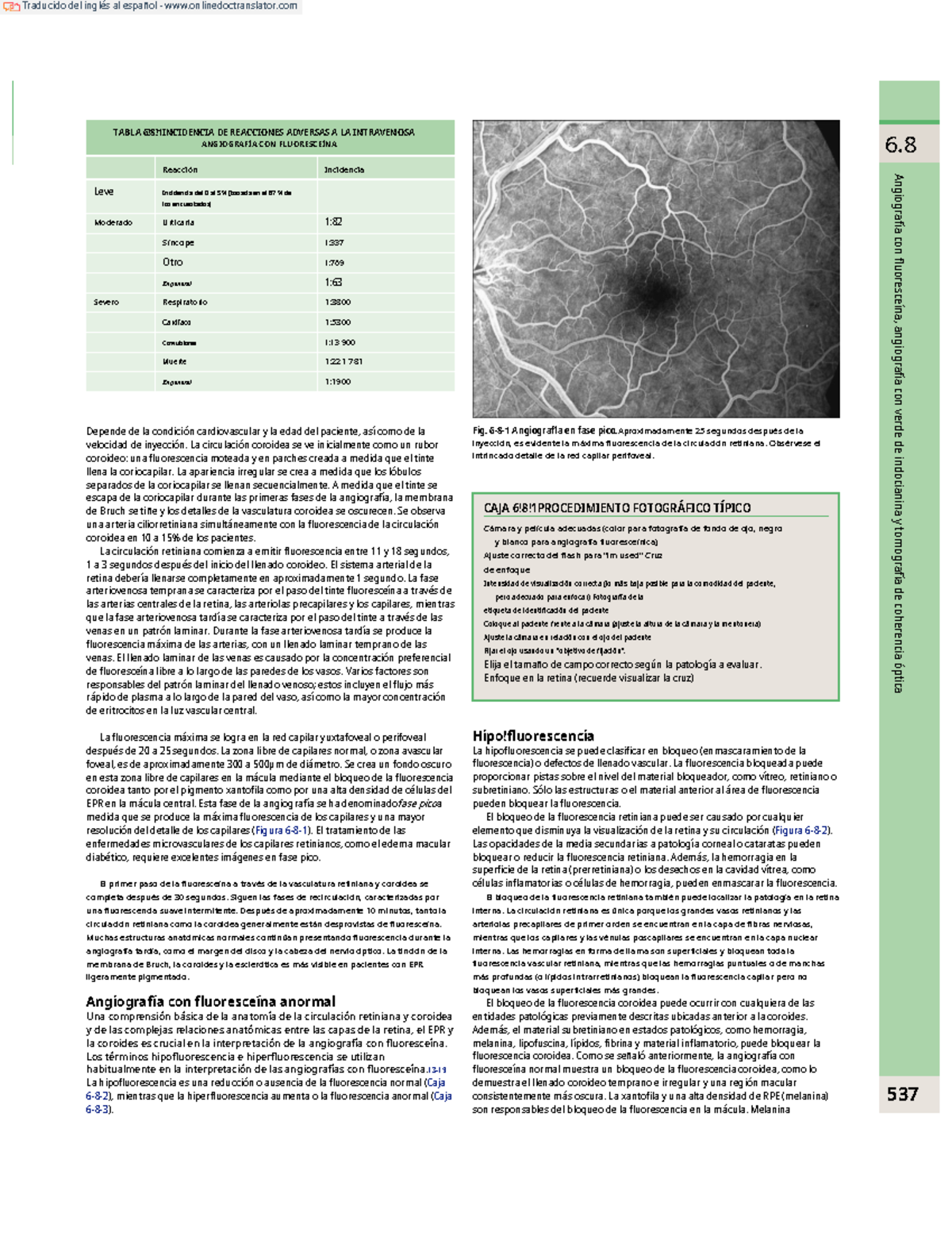 Yanoff y Duker defectos afg - TABLA 6!8!1INCIDENCIA DE REACCIONES ...