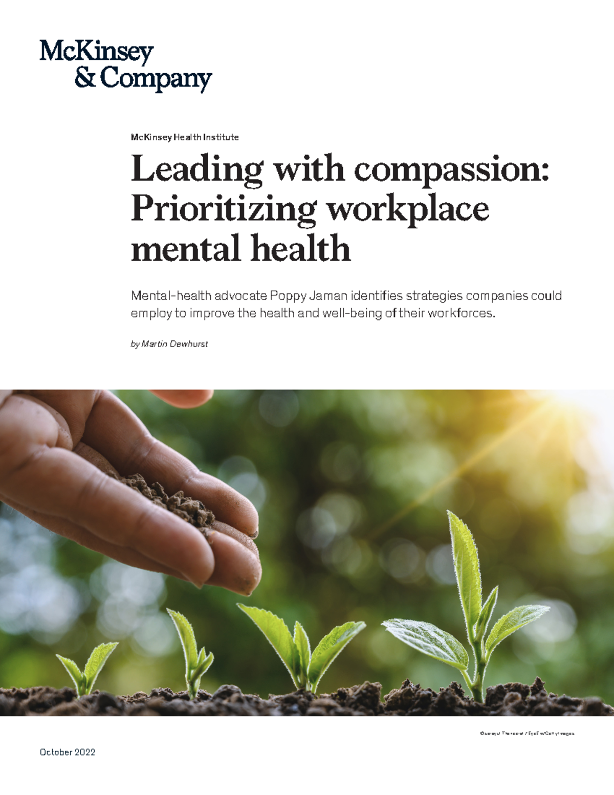 Leading with compassion prioritizing workplace mental health - McKinsey ...