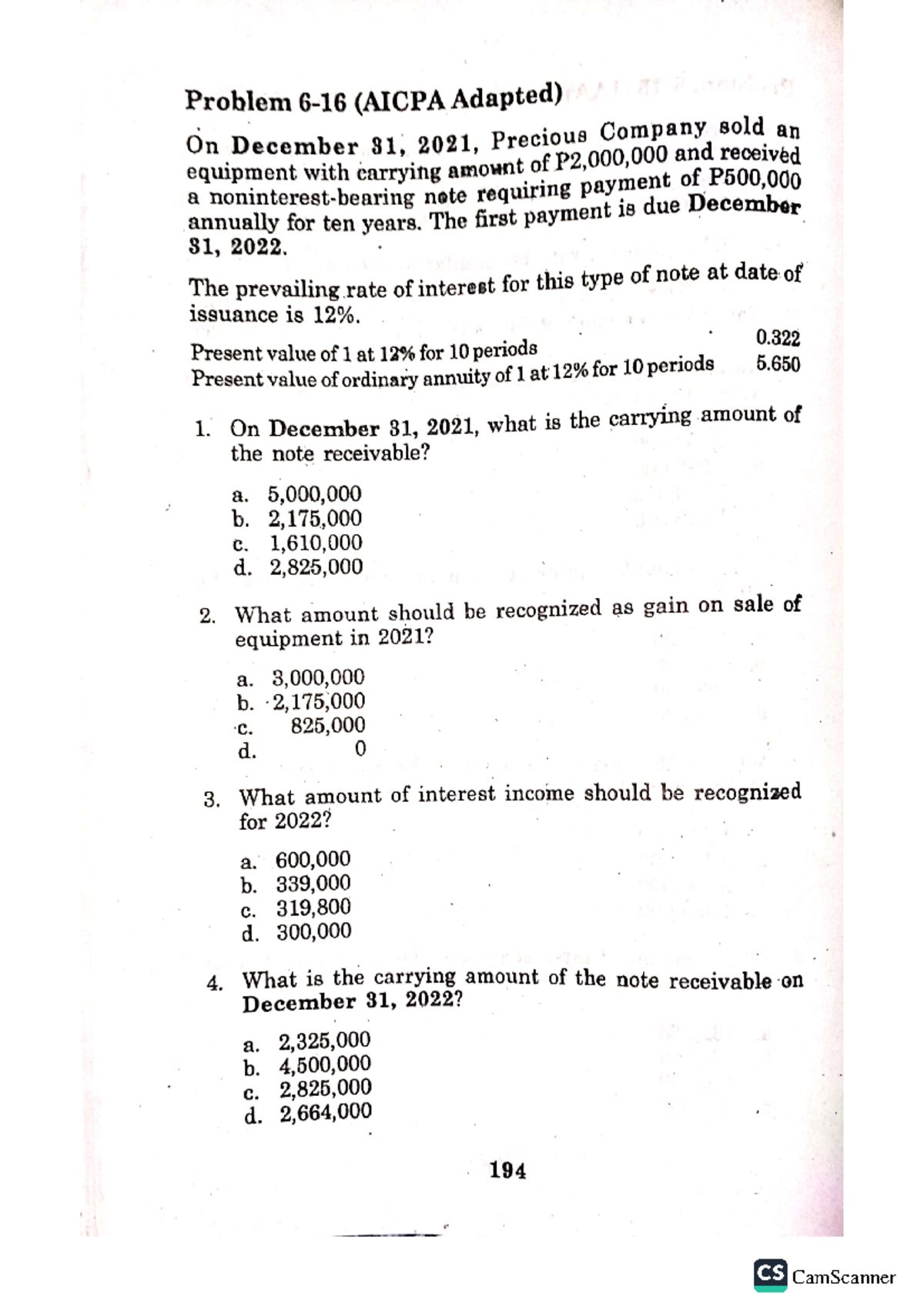 Problem 6 - Intermediate Accounting (Volume one) 2021 edition by: Valix ...