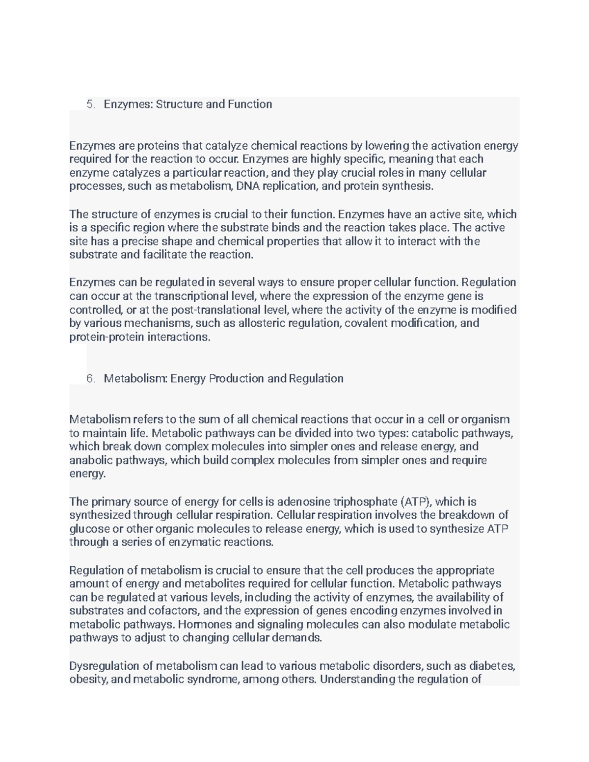 Molecular Cell Biology II Cellular Biochemistry And Molecular Biology 5 ...