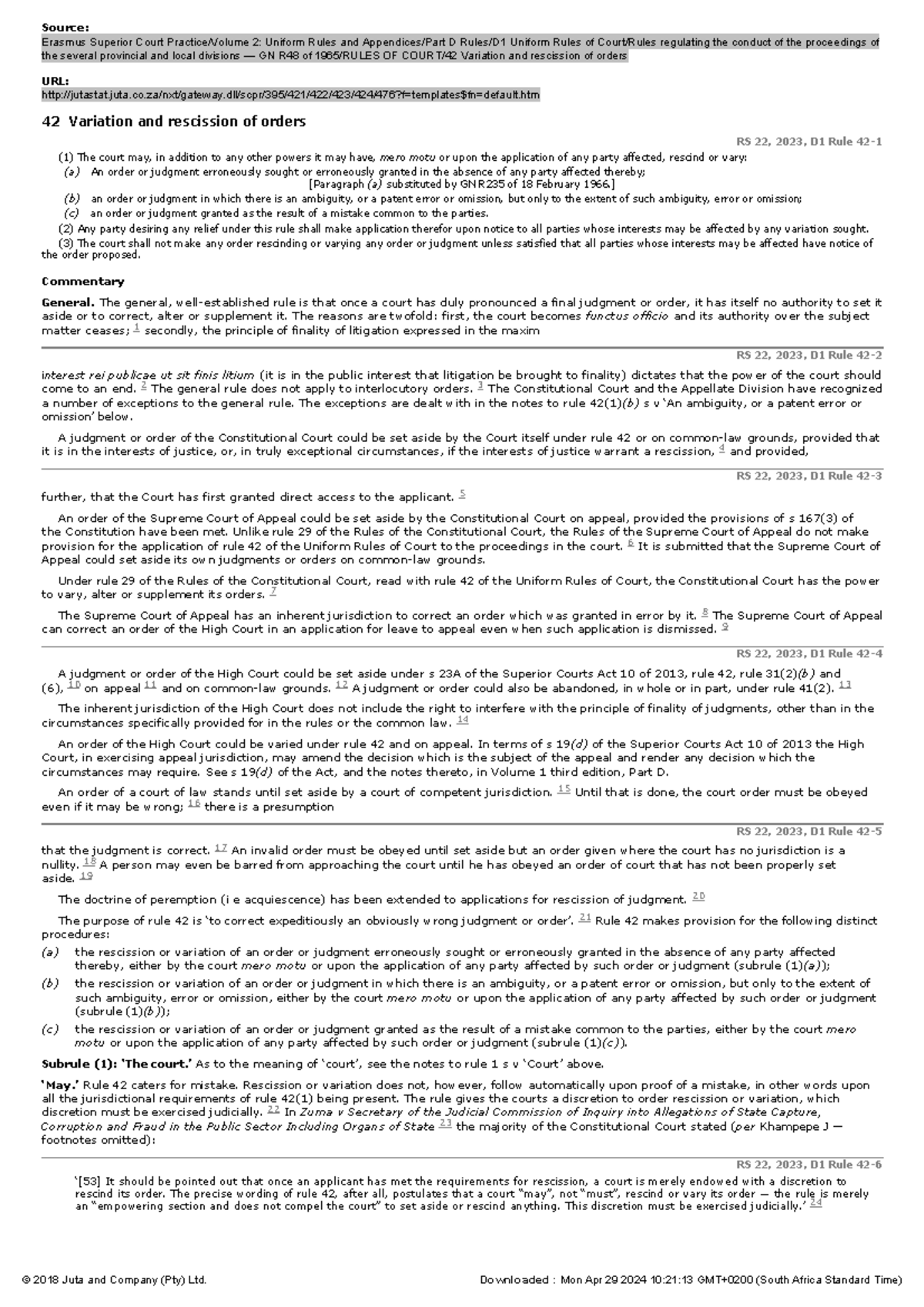 42 Variation and rescission of orders-4 - Source: Erasmus Superior ...