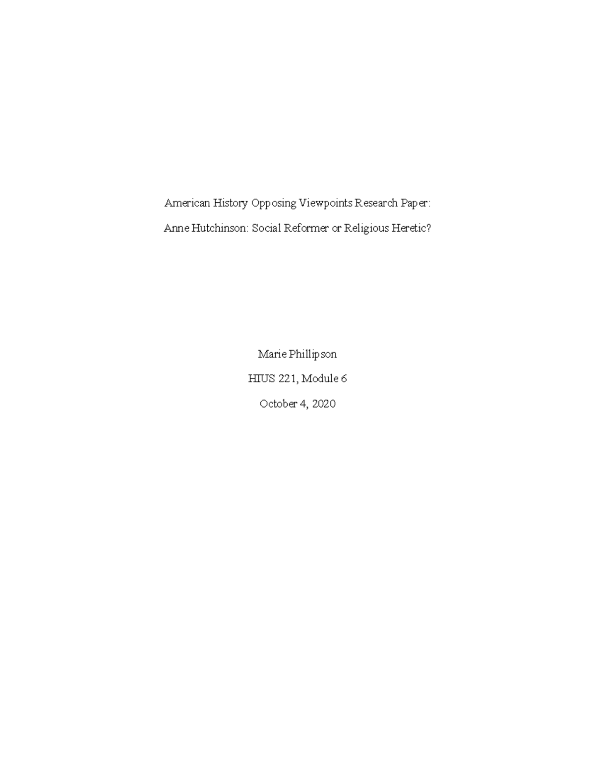 American History Opposing Viewpoints Part III Phillipson - American ...