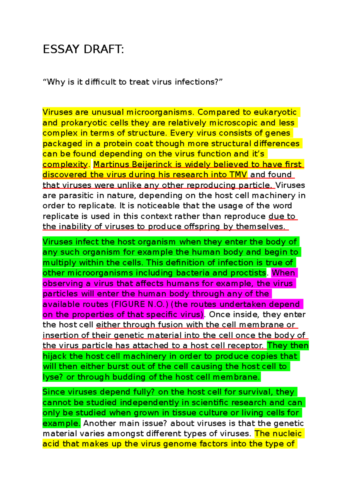 Essay Draft - Lecture notes 1-3 - ESSAY DRAFT: “Why is it difficult to ...