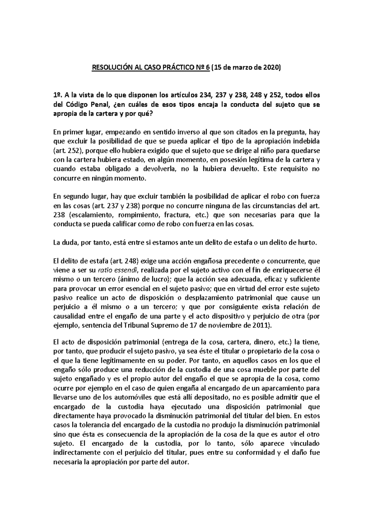 Resolución al Caso Práctico nº 6 - Warning: TT: undefined function: 32 RESOLUCIÓN AL CASO ...