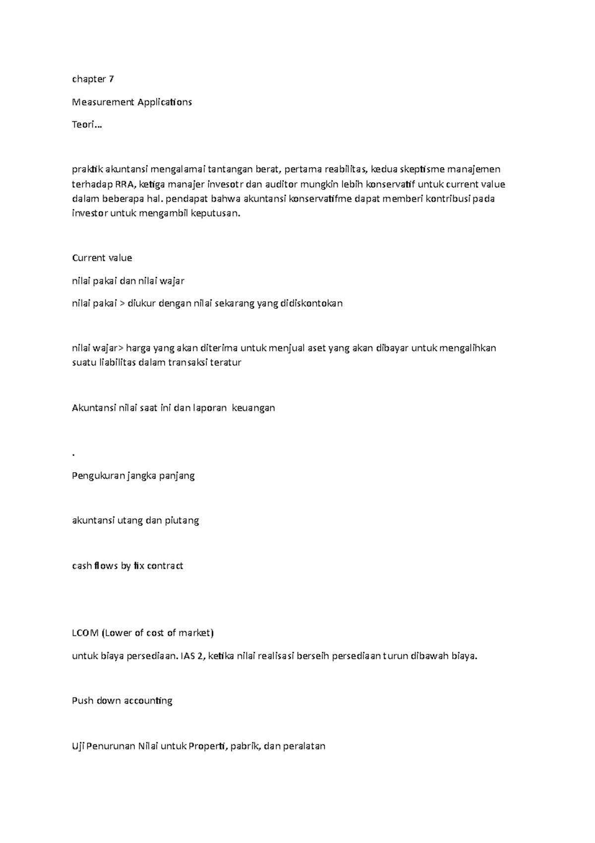 Scratch Notes Measurement Applications - chapter 7Measurement ...