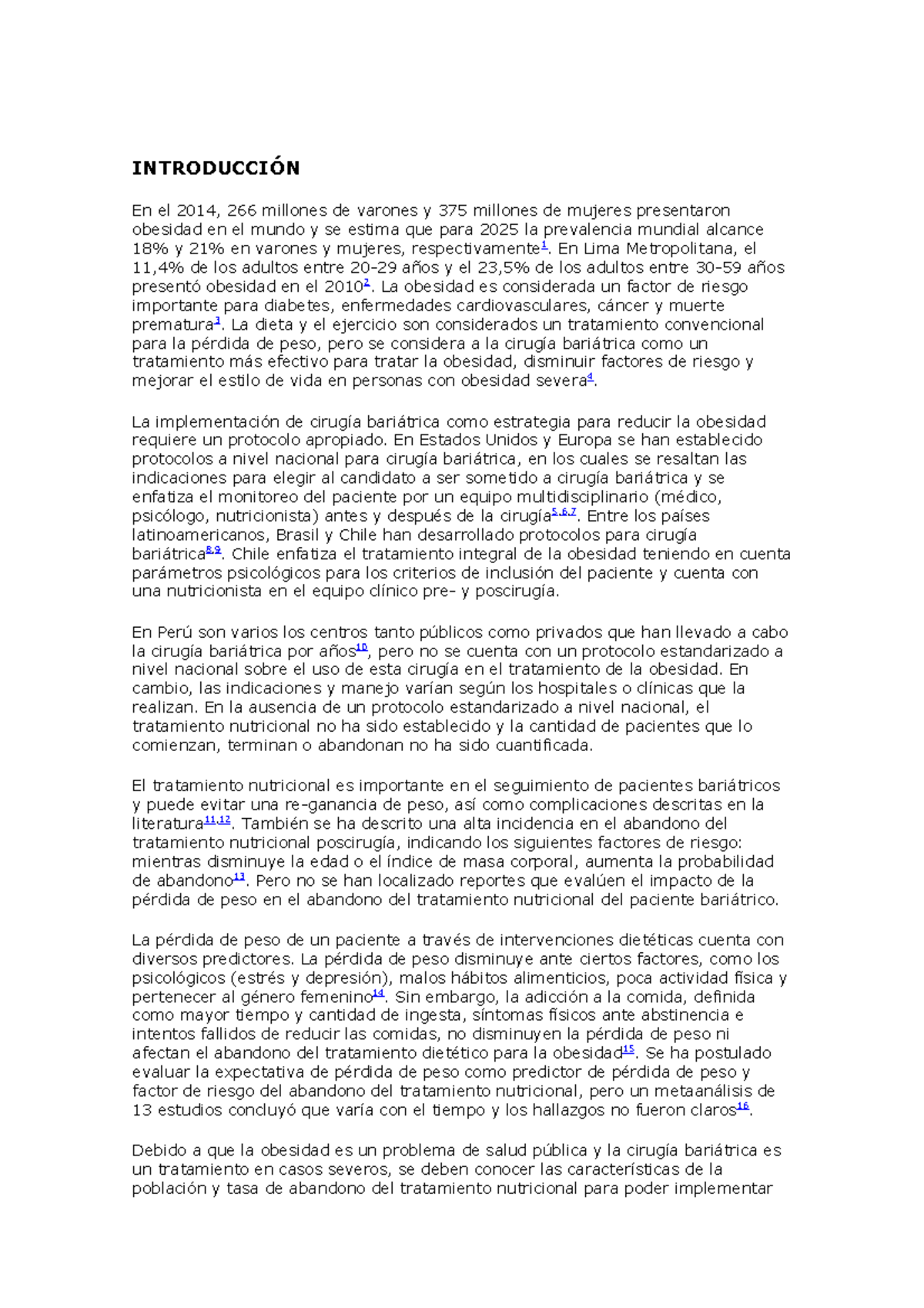 Psi 7 15 caracteres - INTRODUCCIÓN En el 2014, 266 millones de varones ...