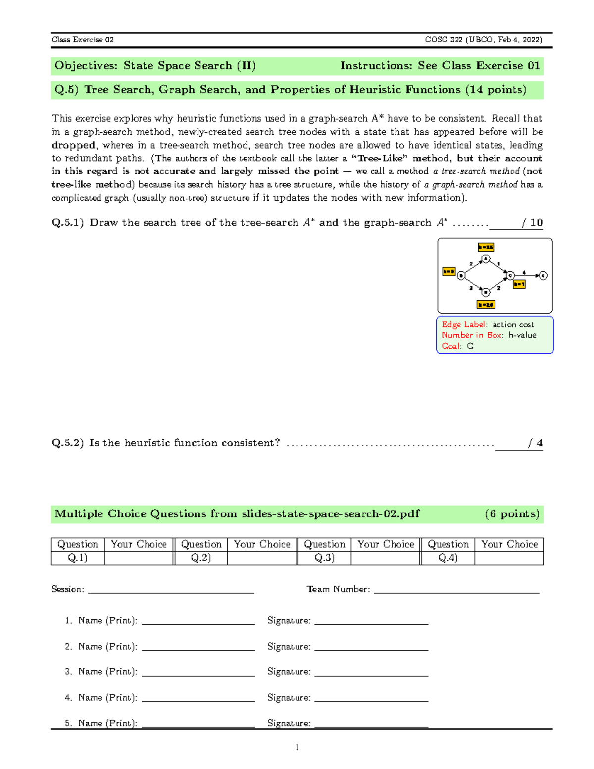 Class-exercise-02 - Class Exercise - Class Exercise 02 COSC 322 (UBCO, Feb 4, 2022) Objectives ...