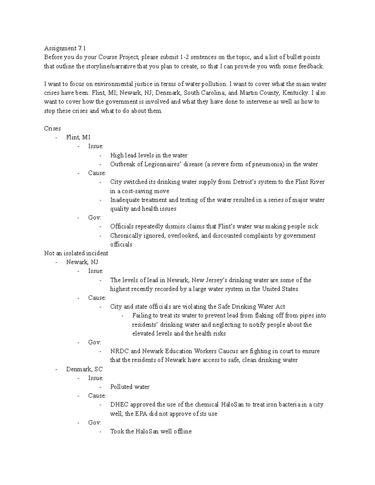 Module 7 - Lecture notes and assignment - Assignment 7. Before you do ...