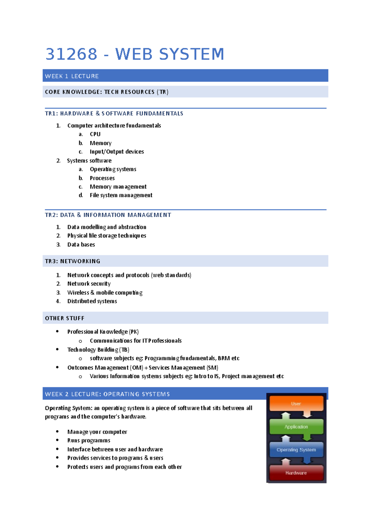Web System Lecture and Tutorial Notes - 31268 - WEB SYSTEM WEEK 1 ...