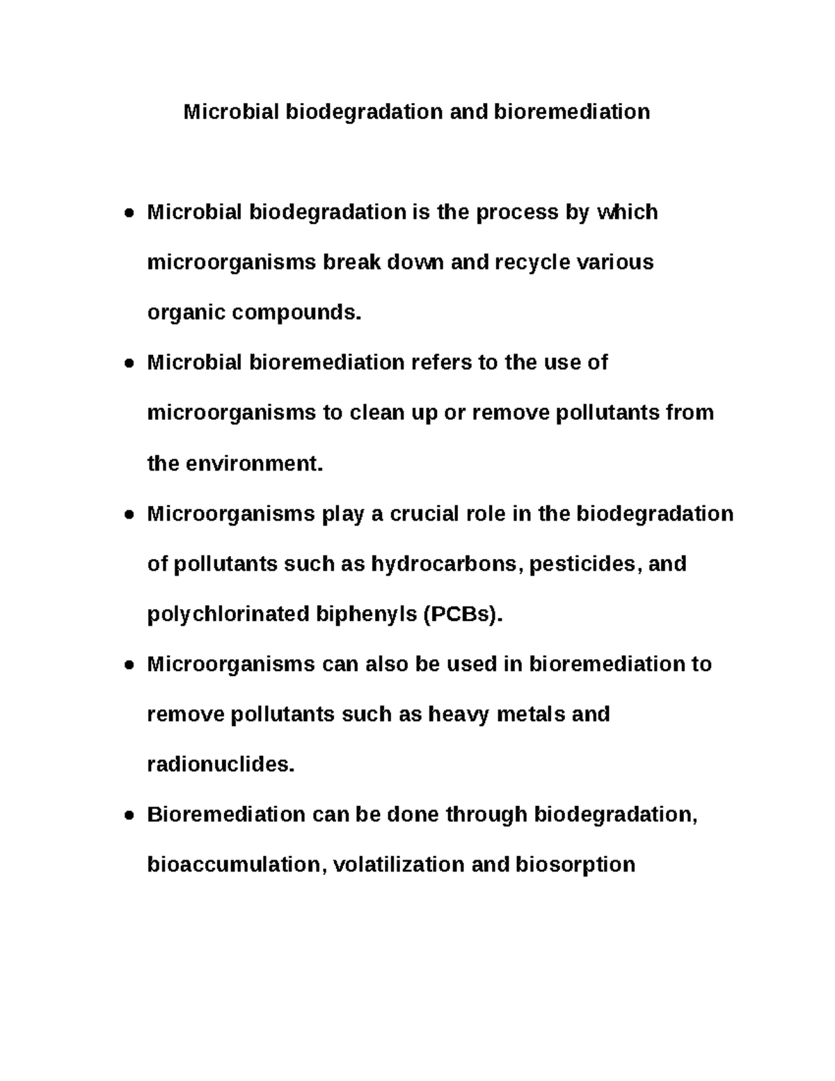 Microbial biodegradation and bioremediation - Google Docs - Microbial biodegradation and - Studocu