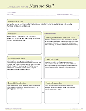 General Tonic Clonic Seizures - ACTIVE LEARNING TEMPLATES THERAPEUTIC ...