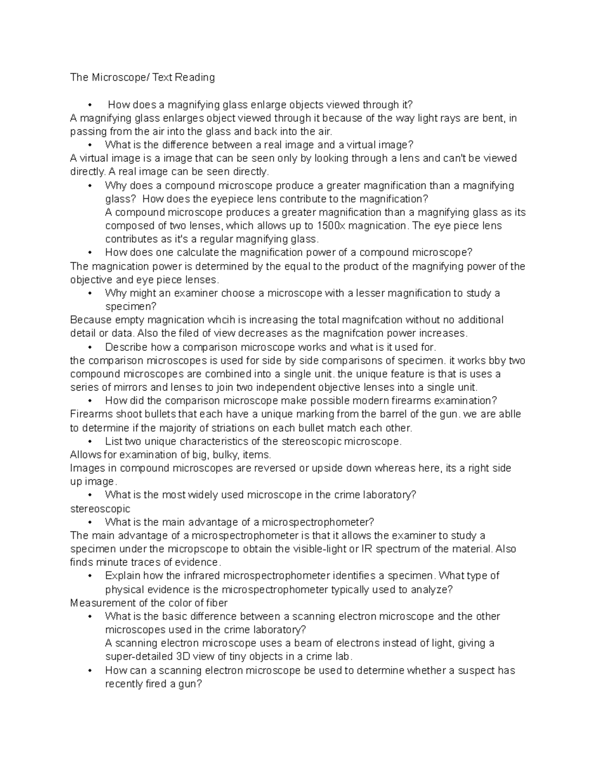 The Microscope Text Reading - What is the difference between a real ...