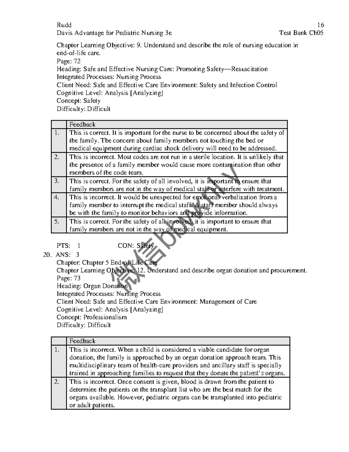 Test bank pediatric nursing critical components of nursing care 3rd ...