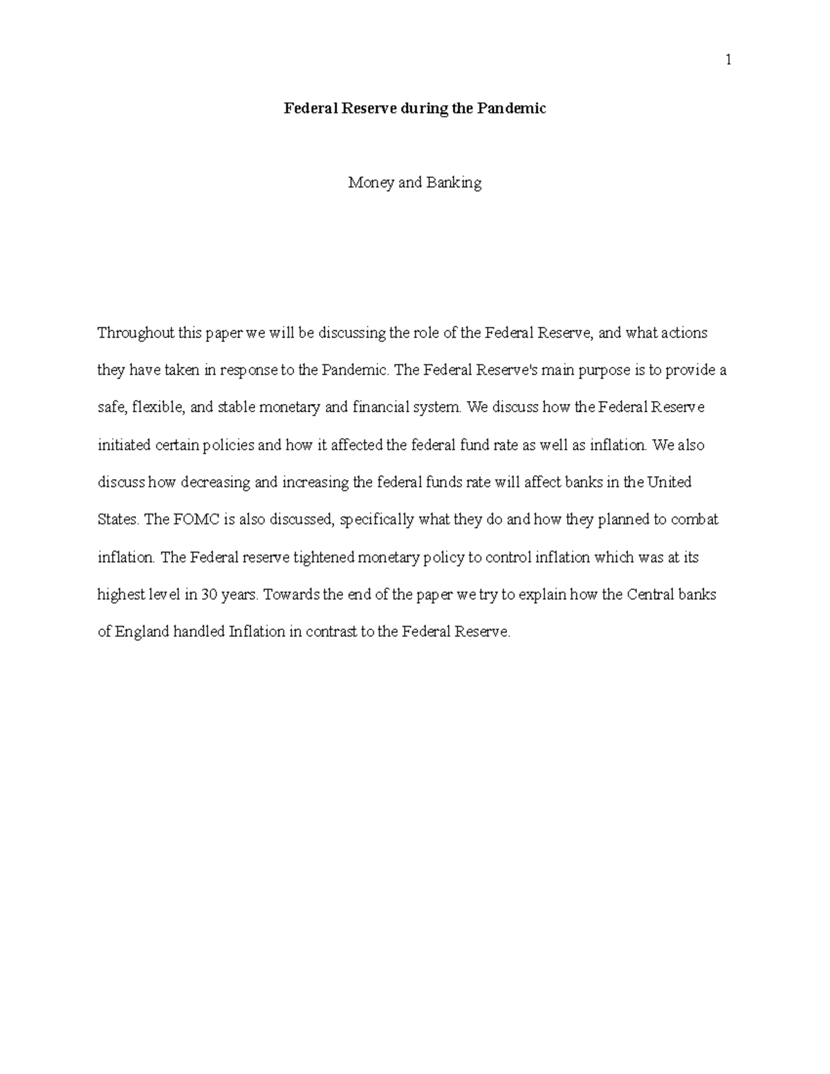 Fin320-Paper 3 - All the coursework was done manually, and the grades ...