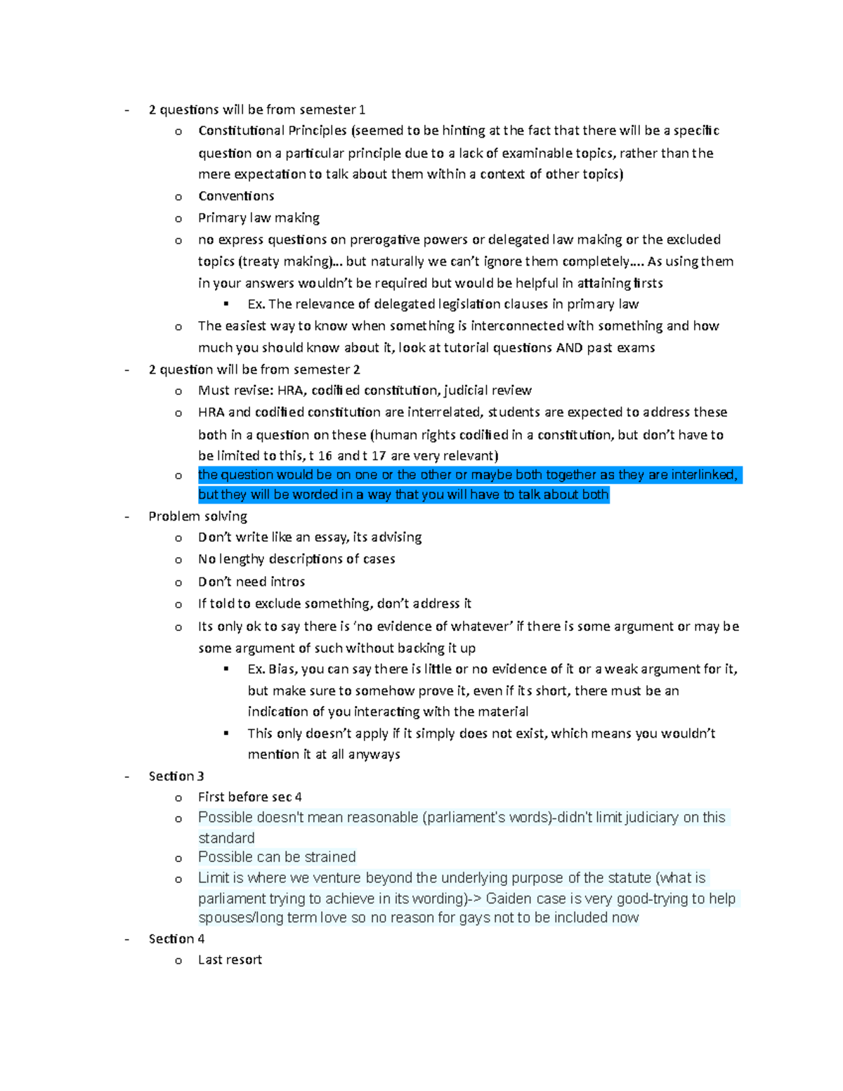 Public tutorial revision - 2 quesions will be from semester 1 o ...
