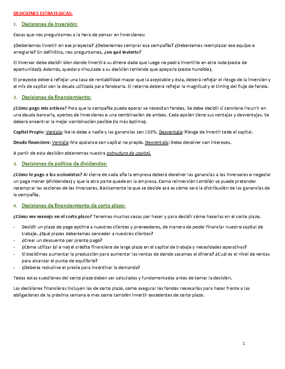 Resumen Final Gestion Financiera - Warning: TT: undefined function: 32 Warning: TT: undefined ...