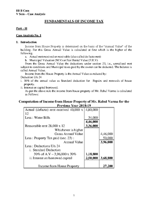 Capital gains - Fifth sem tax notes - CAPITAL GAINS Basis of Charge ...
