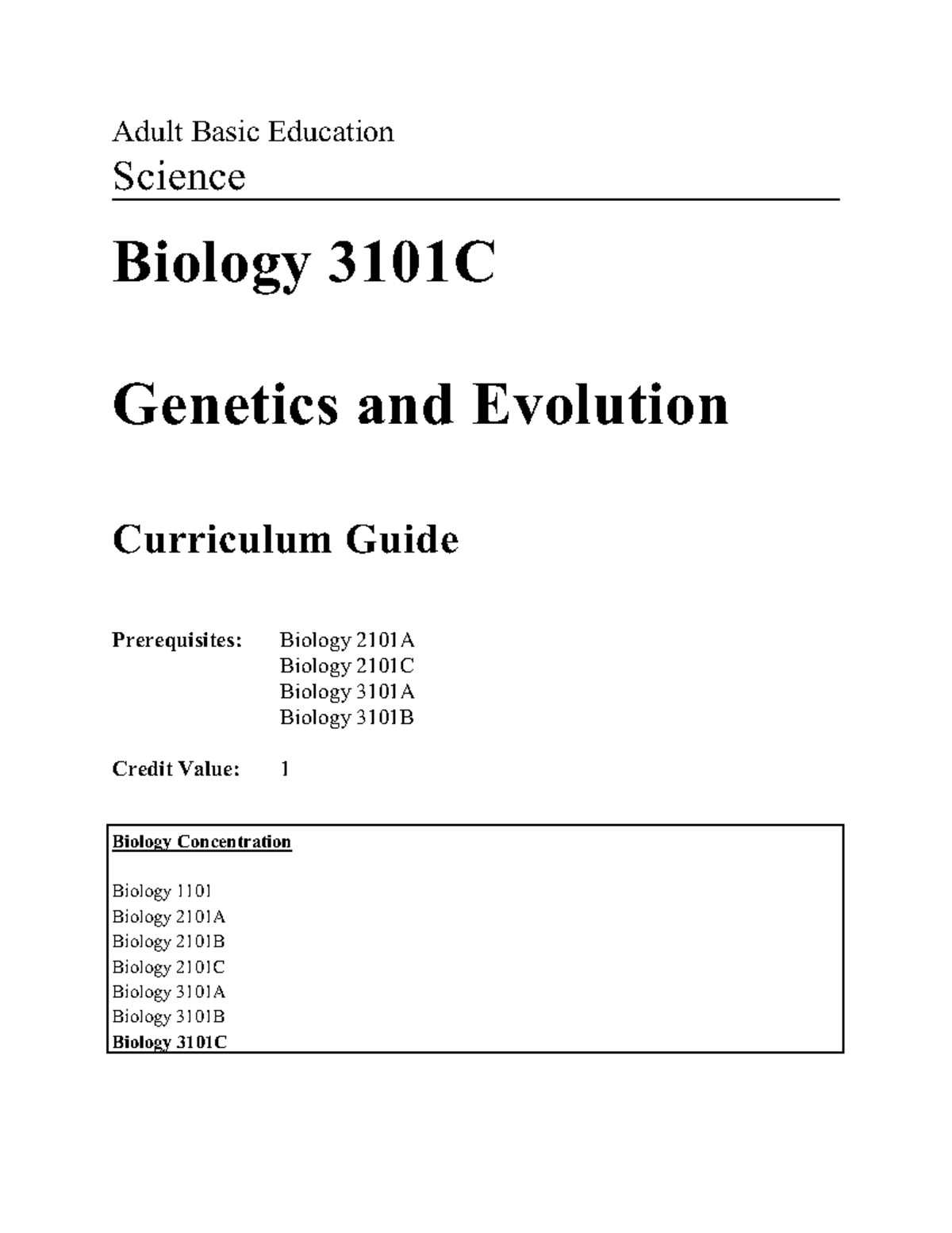 Adultlearning adult abe biology 3101ccurriculumguide 2005 2006 - Adult ...