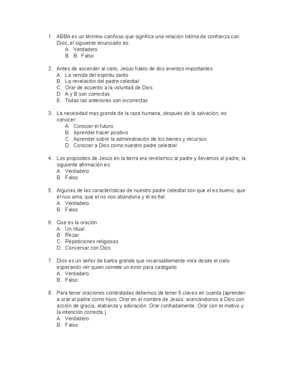 Examen final modulo 2 - buen provecho - ABBA es un término cariñoso que ...