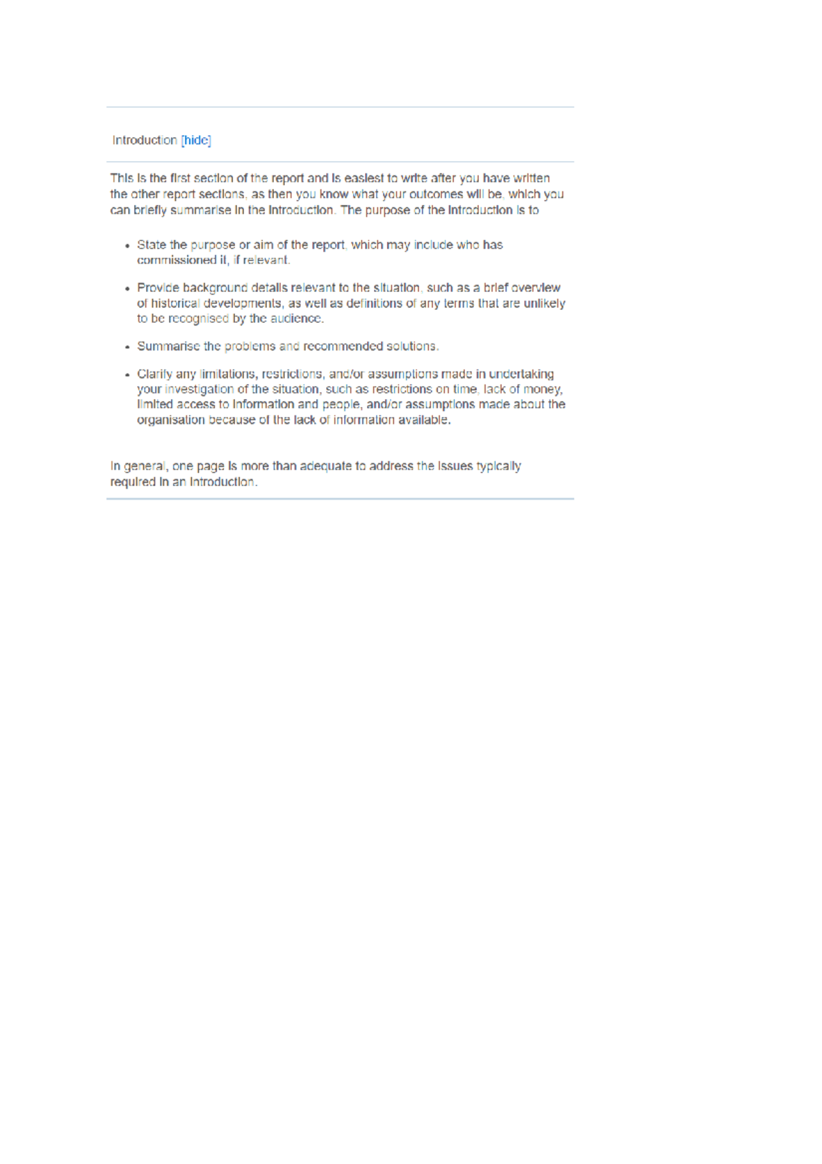 Business report structure - G107 - Studocu