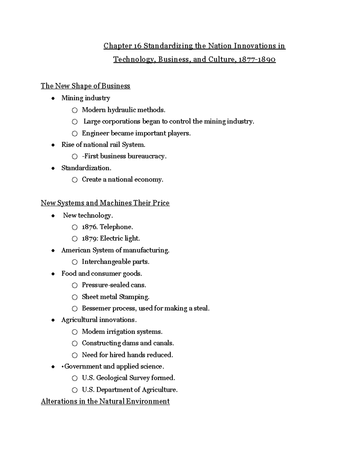 Chapter 16 Standardizing the Nation Innovations in Technology, Business ...