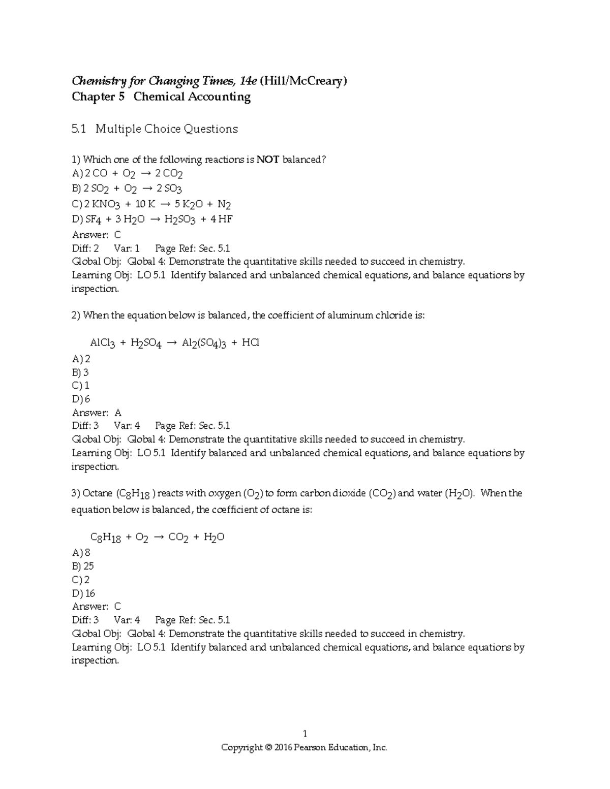 TB chapter-05 - TB_chapter-08. - 1 Chemistry for Changing Times, 14e ...