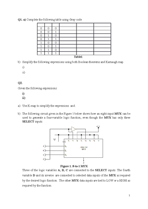 [Solved] Create the truth table of IC 8 to 1 Multiplexer 74HC151 with four - Digital Logic ...