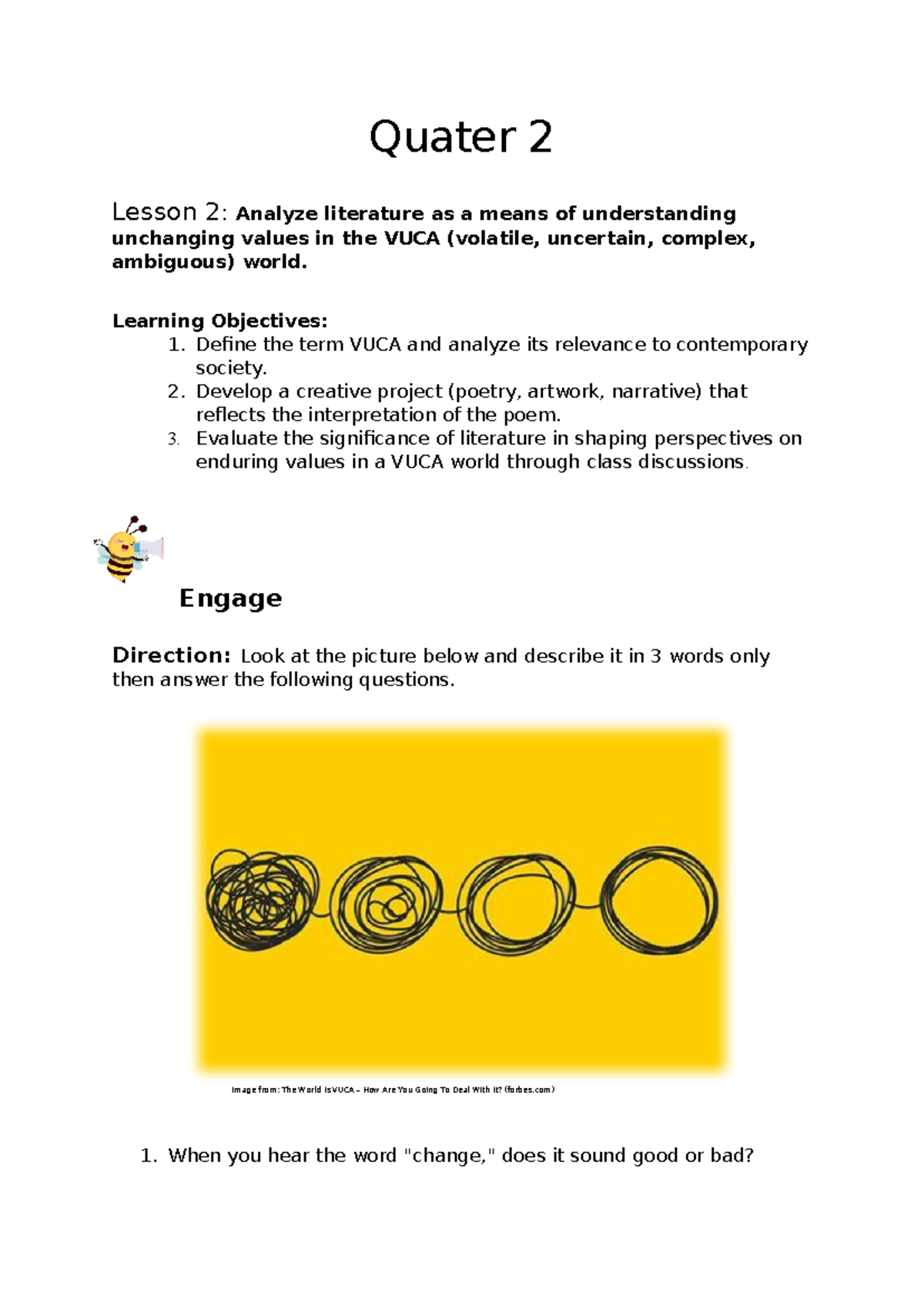 Module-1 - Set with activitiies and drills - Quater 2 Lesson 2: Analyze ...