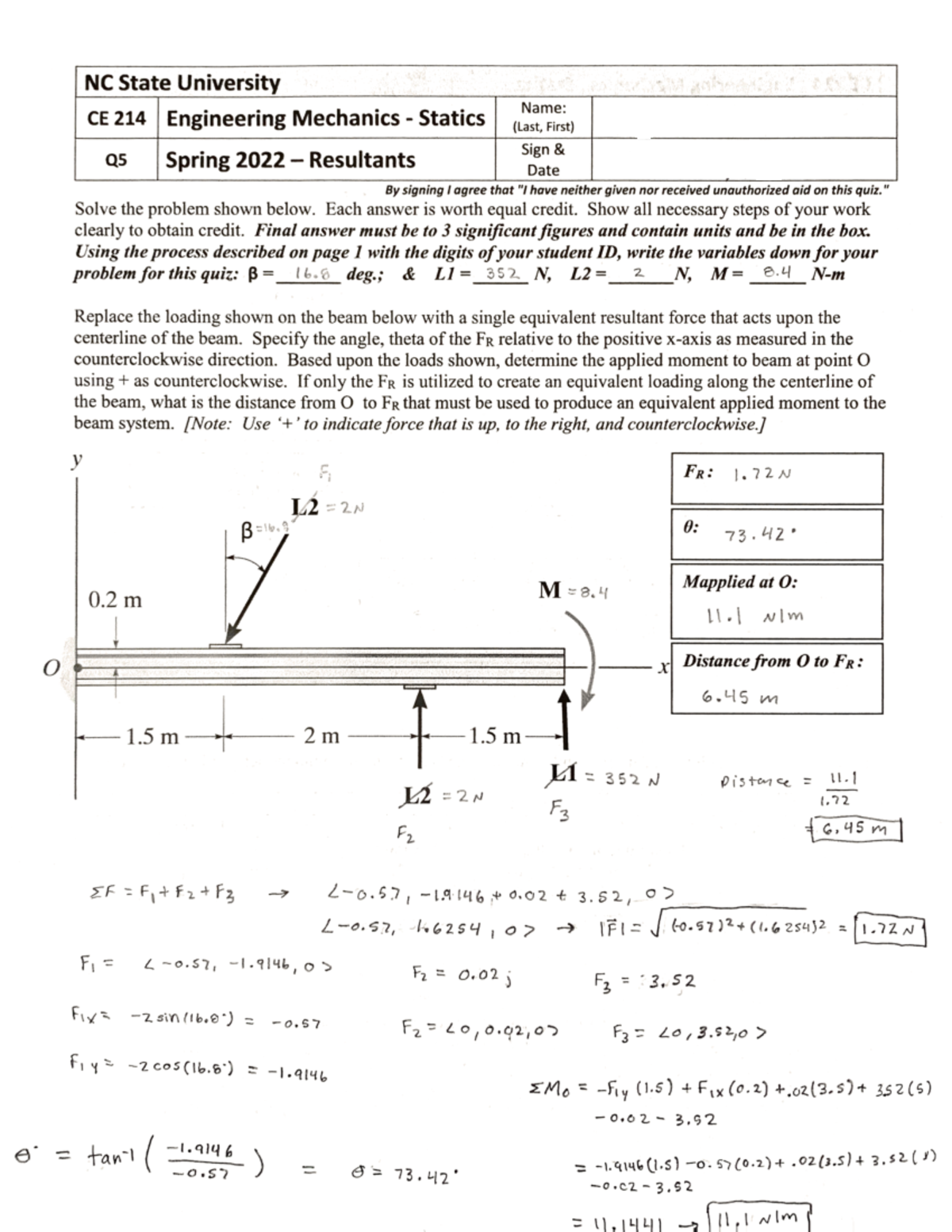 CE 214 Quiz 5 (Welton) - CE 214 - Studocu