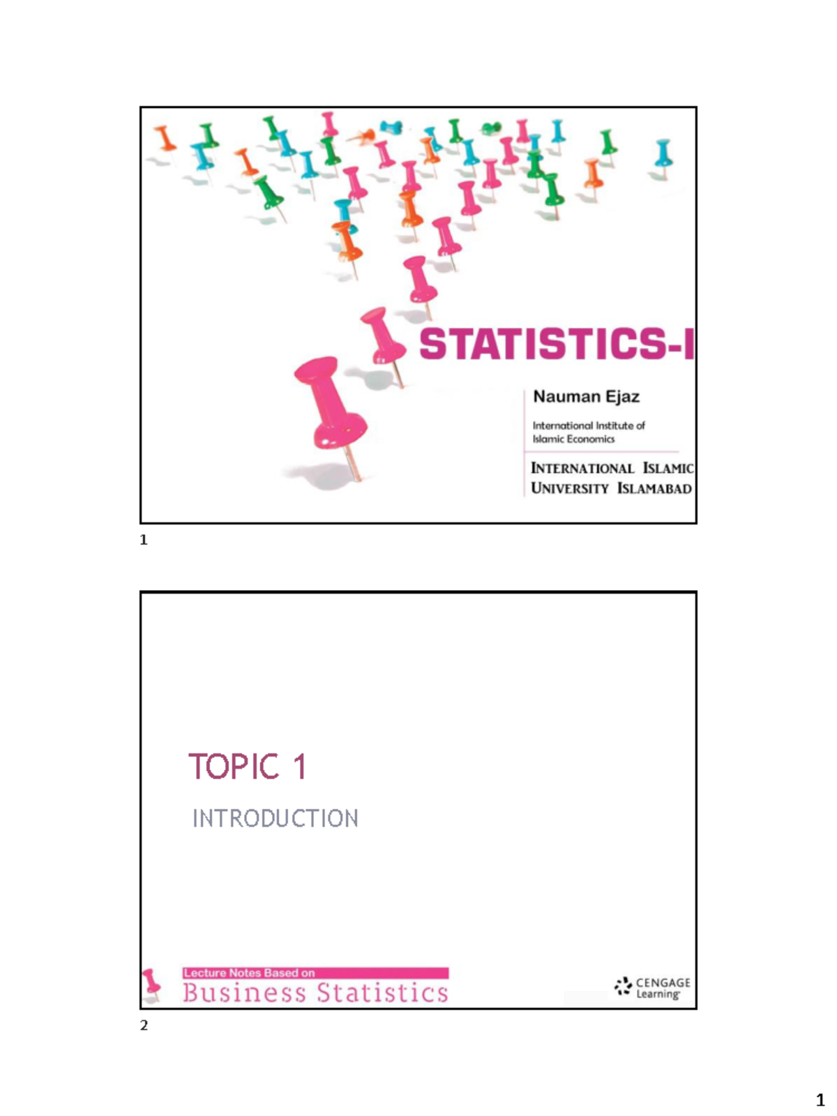 Topic 1 - notes - TOPIC 1 INTRODUCTION 1 2 Topic outline 1 What is ...
