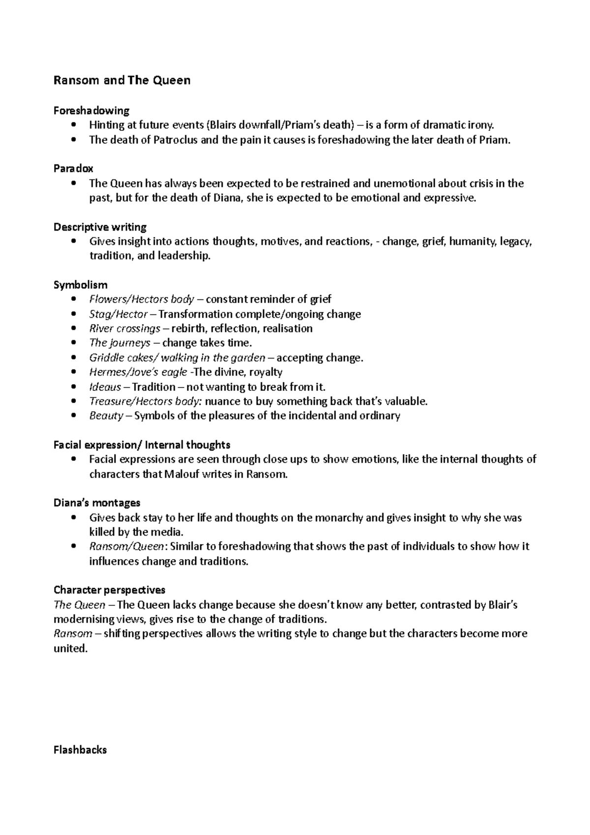 Ransom and The Queen - Symbols/motifs - Ransom and The Queen ...