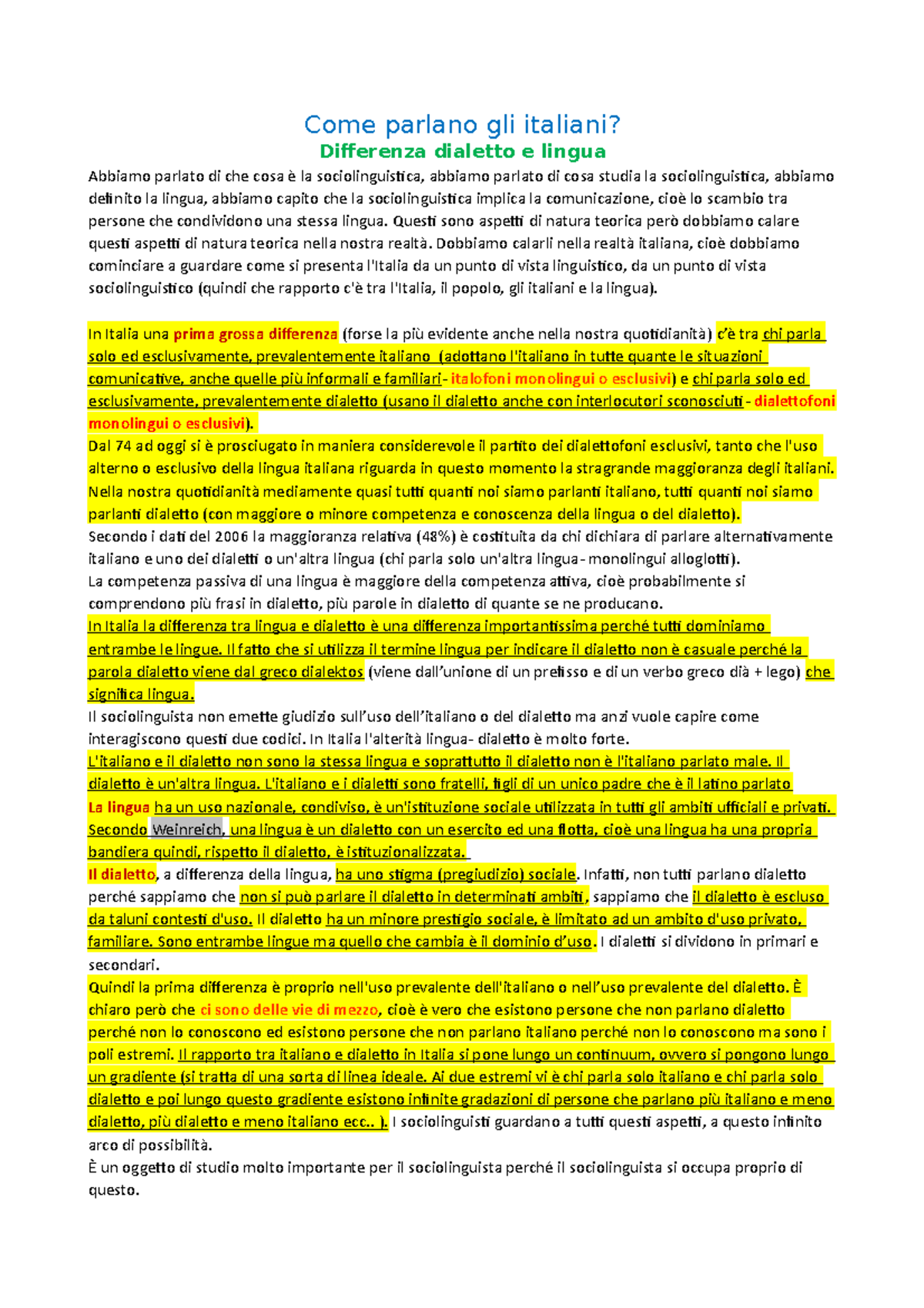 Cosa sono le lingue lingue romanze - Come parlano gli italiani ...